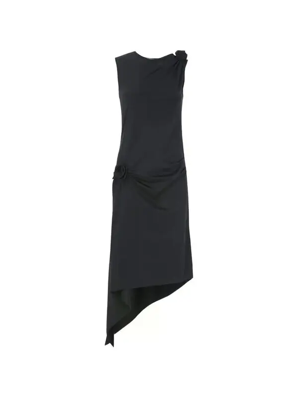 Coperni Sleeveless Asymmetric Flower Gown