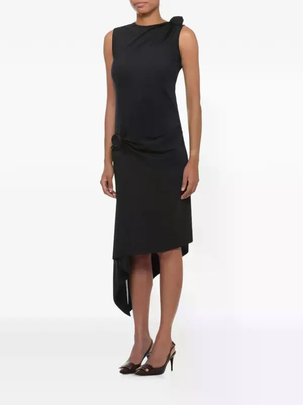 Coperni Sleeveless Asymmetric Flower Gown