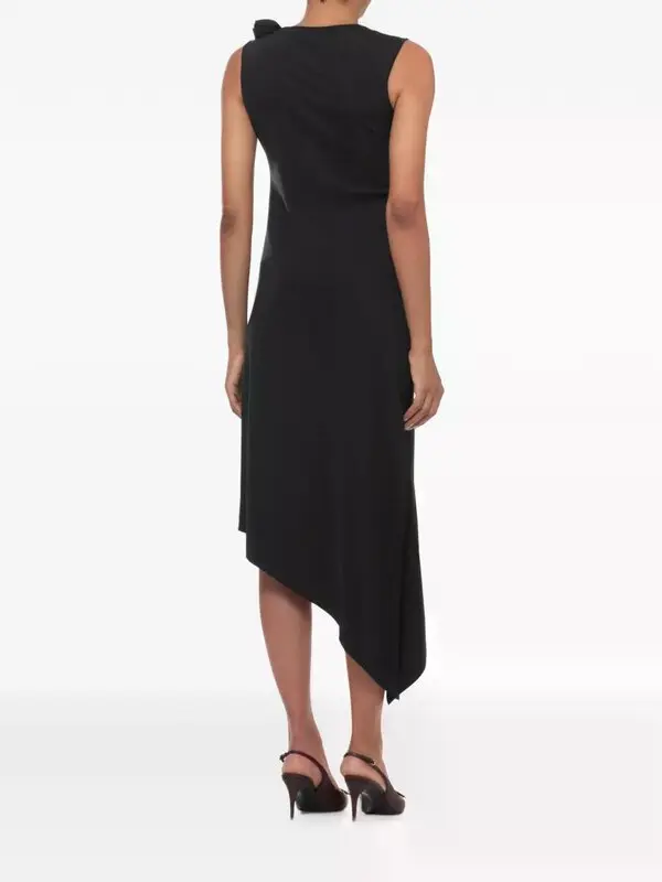 Coperni Sleeveless Asymmetric Flower Gown