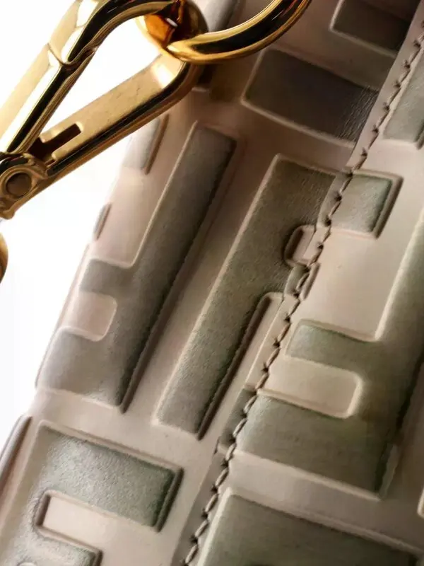 Fendi Mon Tresor Zucca Embossed Leather Mini Bucket Bag
