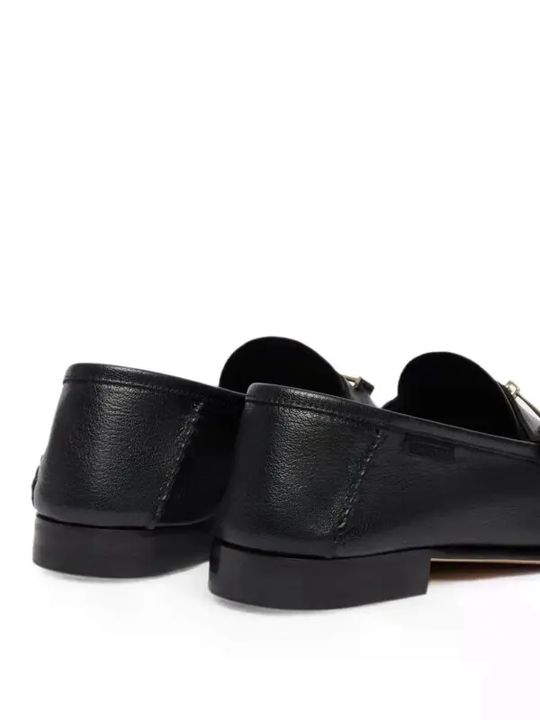 TOM FORD T-bar Leather Loafers