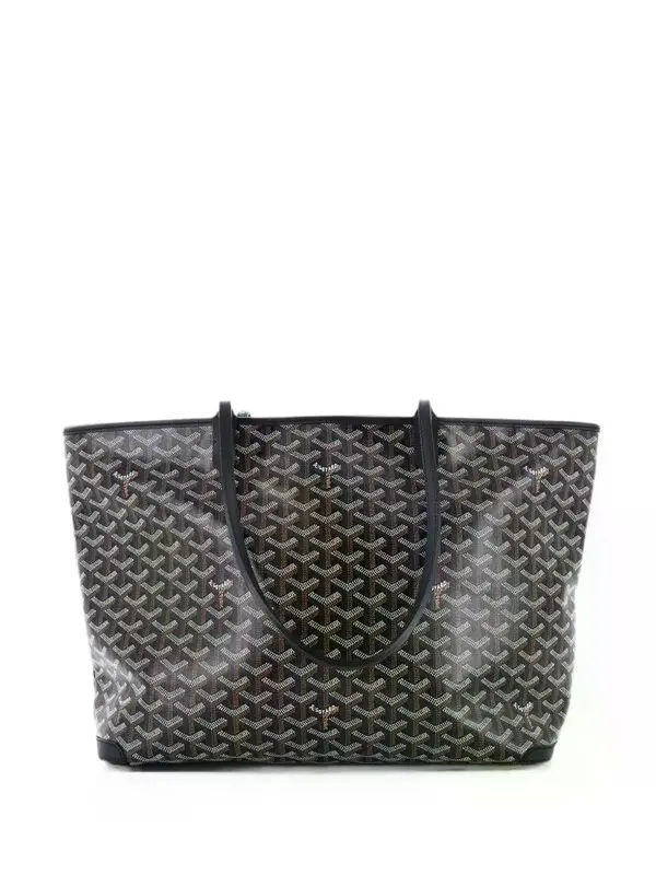 Goyard Artois Tote Coated Canvas Mm Shoulder Bag - Black