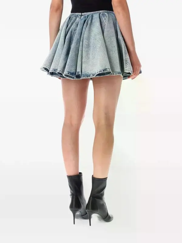 HAIKURE Ziggy Acid-wash Mini Skirt