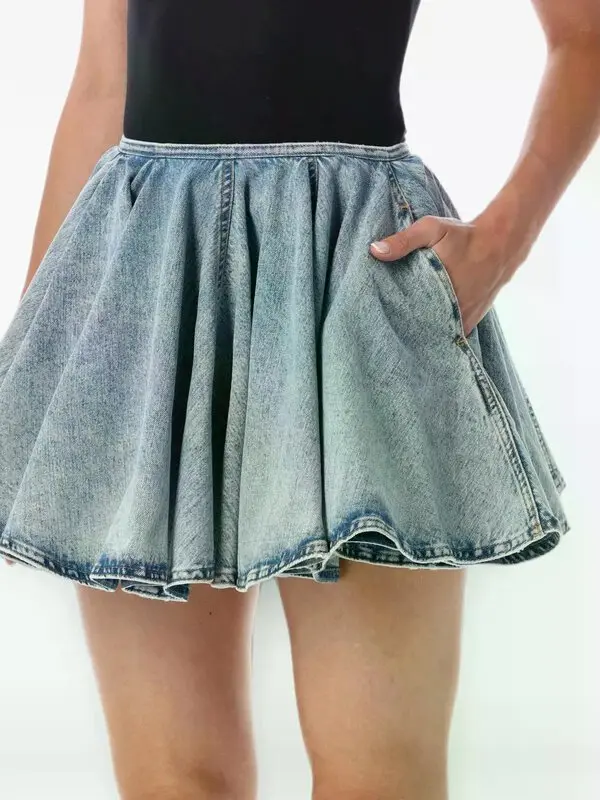 HAIKURE Ziggy Acid-wash Mini Skirt
