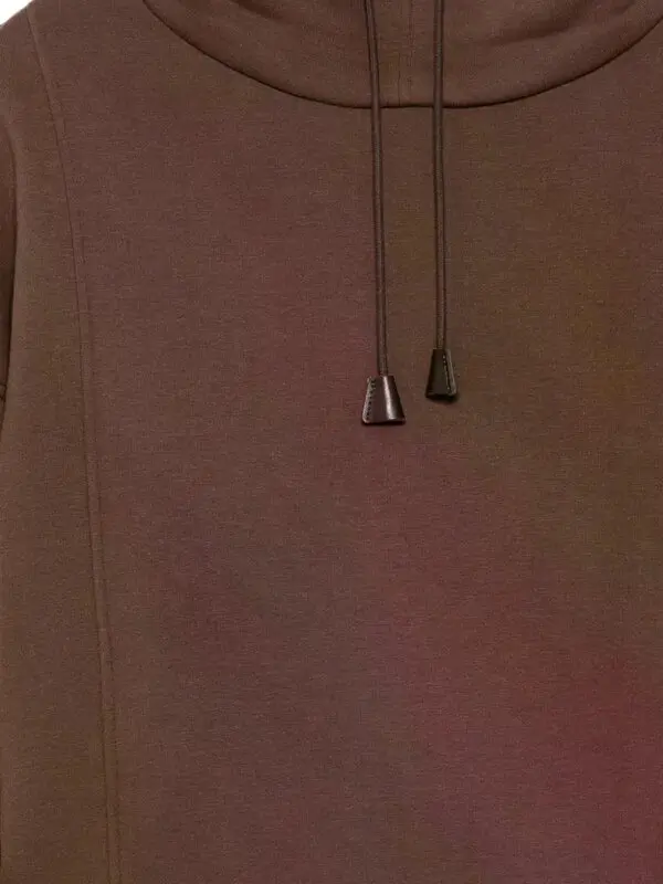 HED MAYNER Drawstring Sweatshirt - Brown