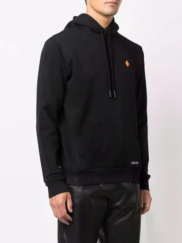 COUNTY OF MILAN Cotton Cross Motif Hoodie