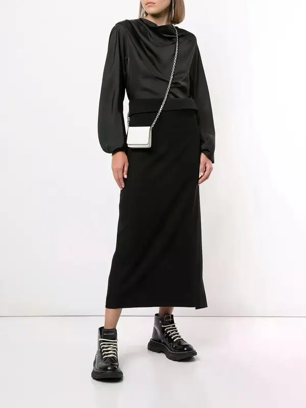 Yohji Yamamoto Wool Cropped Loose Fit Trousers