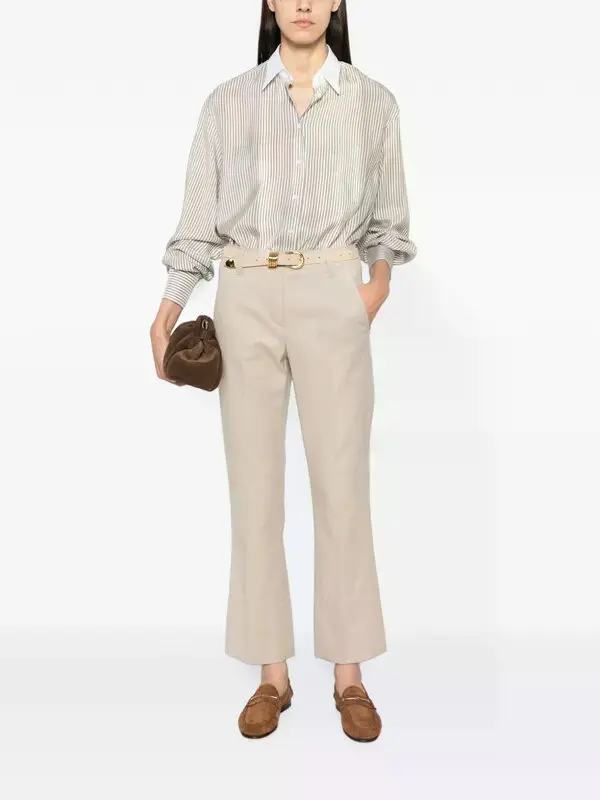 Brunello Cucinelli Striped Silk Shirt