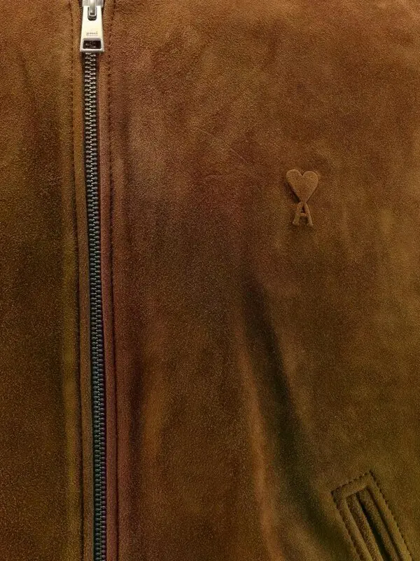 AMI Paris De Coeur Suede Jacket