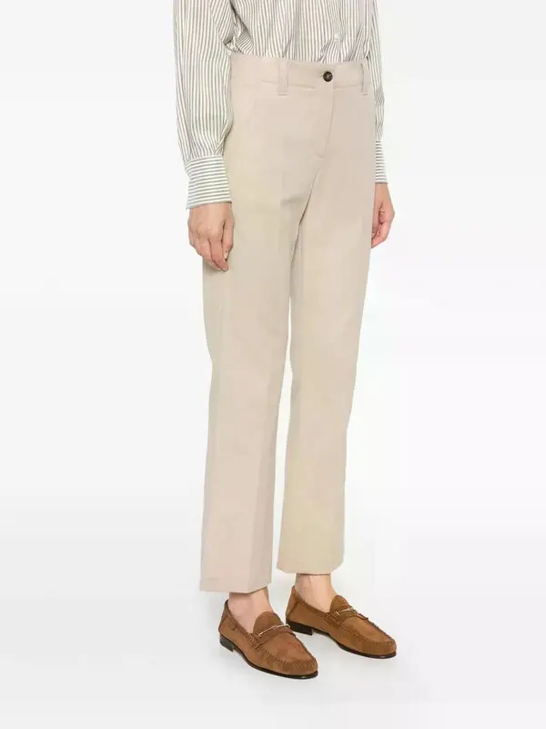Brunello Cucinelli Pressed Crease Straight-leg Trousers
