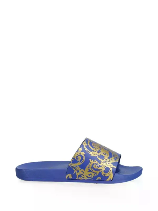 Versace Baroque-print Slides
