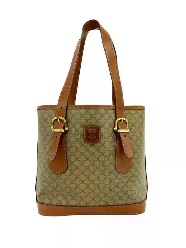 Celine 1996 Macadam Coated Canvas Tote Bag