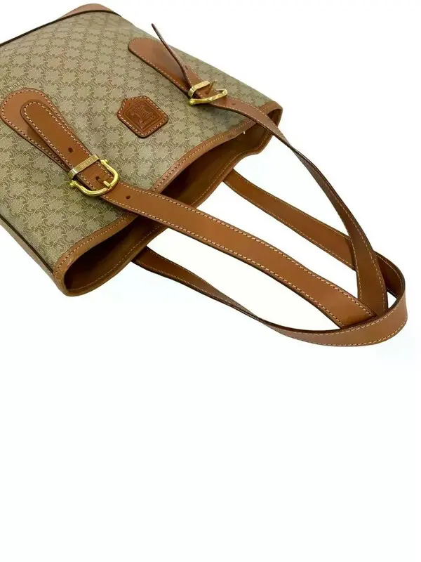 Celine 1996 Macadam Coated Canvas Tote Bag