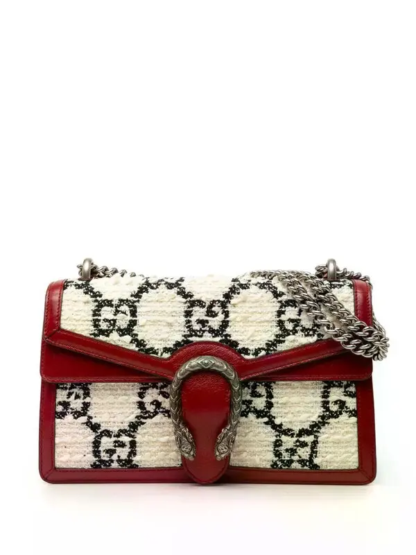 Gucci 2000-2015 Medium Gg Tweed Dionysus Shoulder Bag - Neutrals