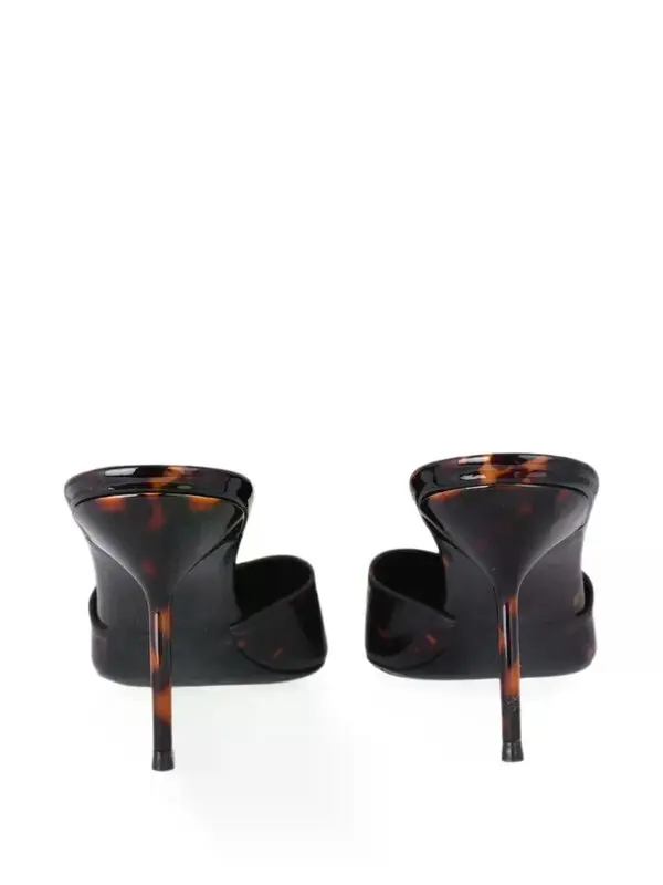 Paris Texas Lidia Tortoiseshell-effect Patent-leather Mules