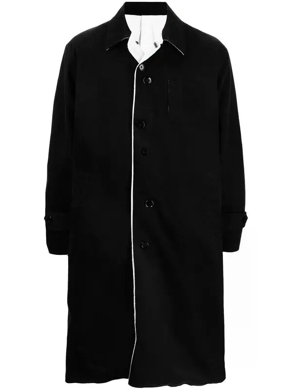 UNDERCOVERISM Contrasting-trim Detail Coat
