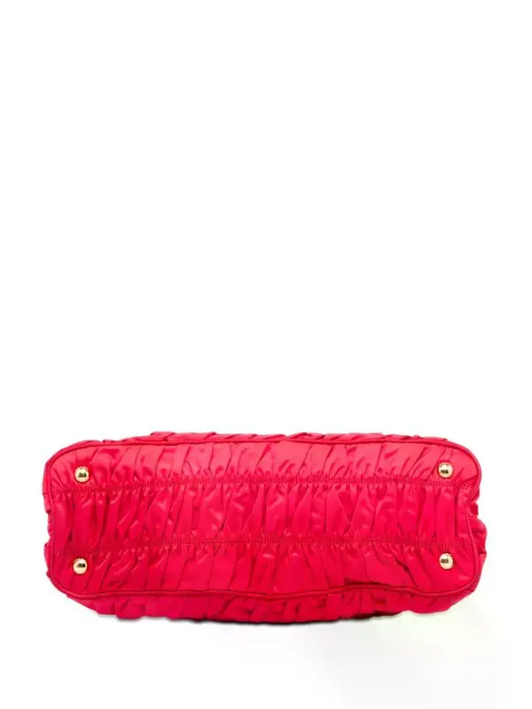 Prada 2010-2026 Tessuto Gaufre Frame Satchel