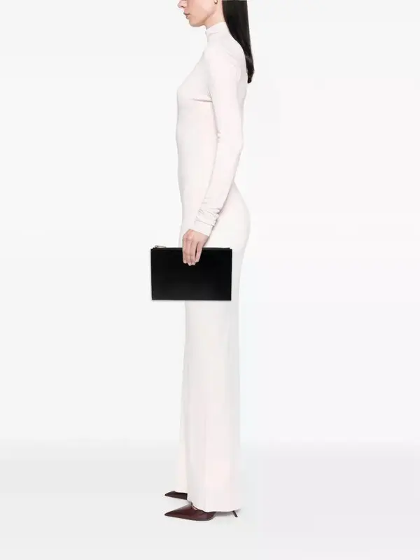 Saint Laurent 2016 Leather Zip Clutch Bag