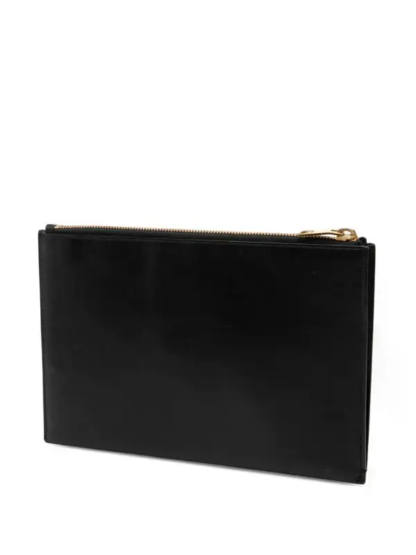Saint Laurent 2016 Leather Zip Clutch Bag