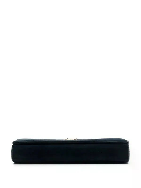 Saint Laurent 2016 Suede Monogram Kate Chain Wallet Crossbody Bag