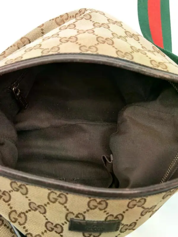 Gucci 2000-2015 Gg Canvas Web Crossbody Bag
