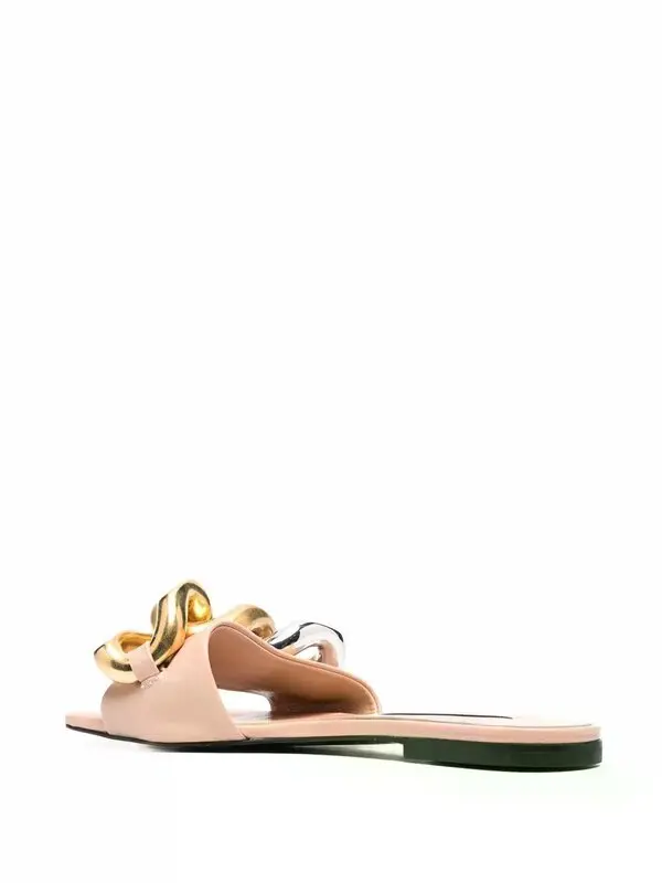 Stella McCartney Falabella Chain-embellished Flat Sandals