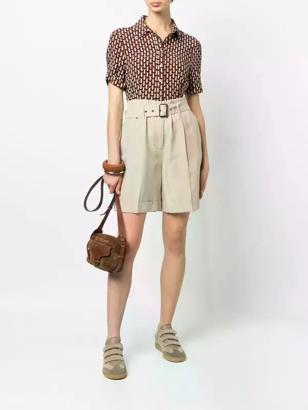Woolrich Belted Waist Bermuda Shorts