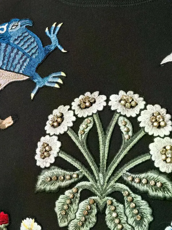 Alexander McQueen Embroidered Patch Jumper