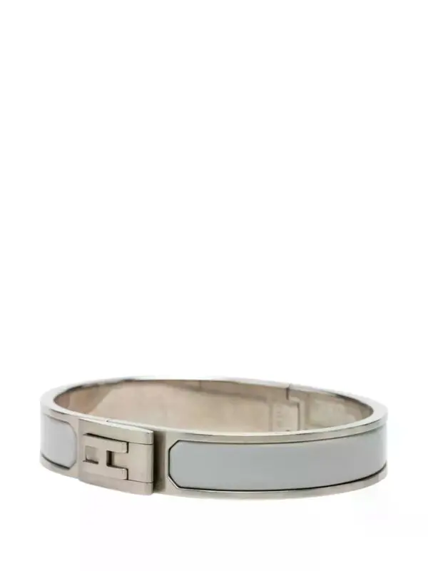 Hermès Palladium Plated Enamel Bracelet