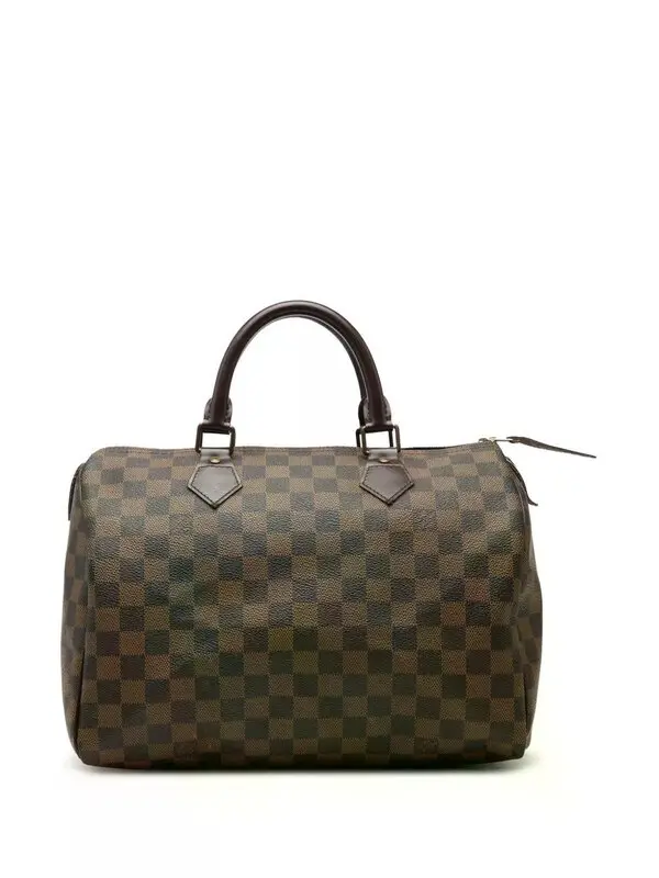 LOUIS VUITTON Damier Ebene Speedy 30 Boston Bag - Brown