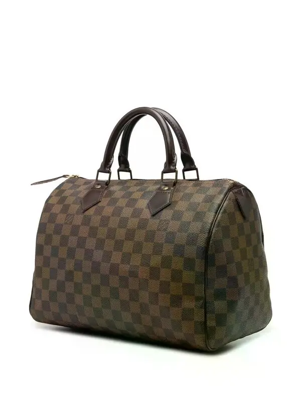 LOUIS VUITTON Damier Ebene Speedy 30 Boston Bag - Brown