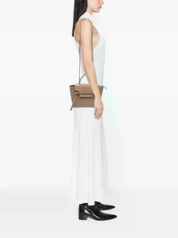 Celine Nano Belt Bag Satchel In Grained Calfskin - Neutrals