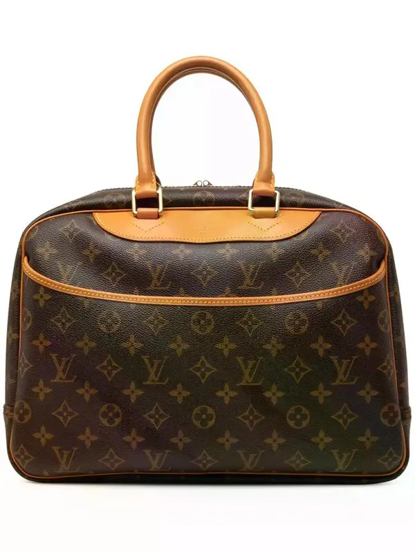 LOUIS VUITTON 1999 Monogram Deauville Handbag - Brown