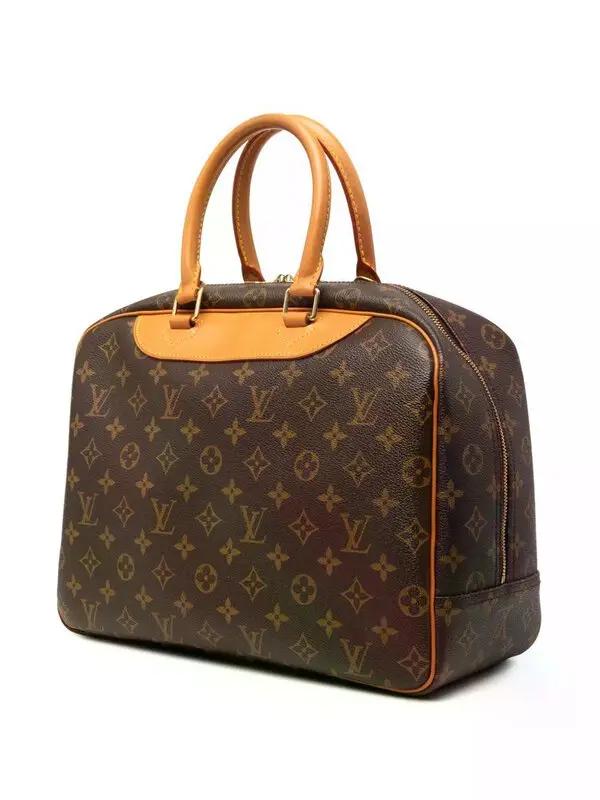 LOUIS VUITTON 1999 Monogram Deauville Handbag - Brown
