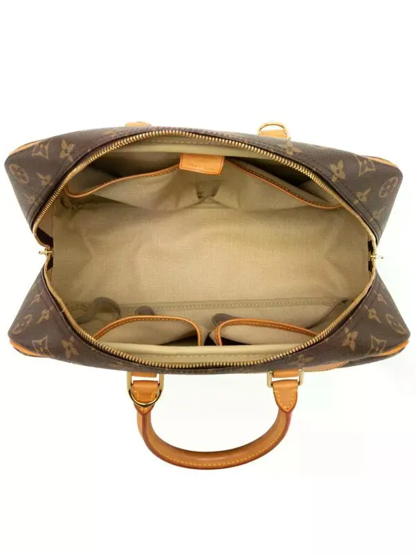 LOUIS VUITTON 1999 Monogram Deauville Handbag - Brown
