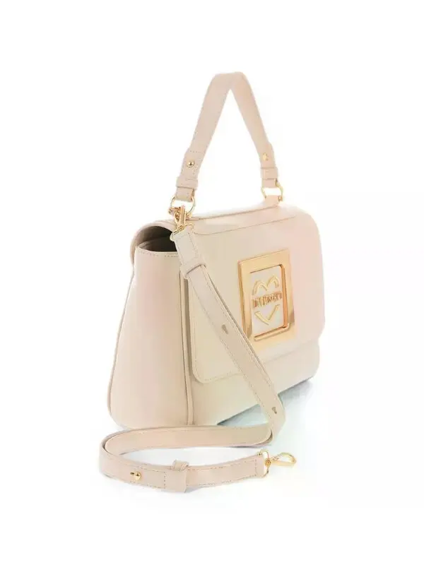 Moschino Logo Plaque Tote Bag - Neutrals