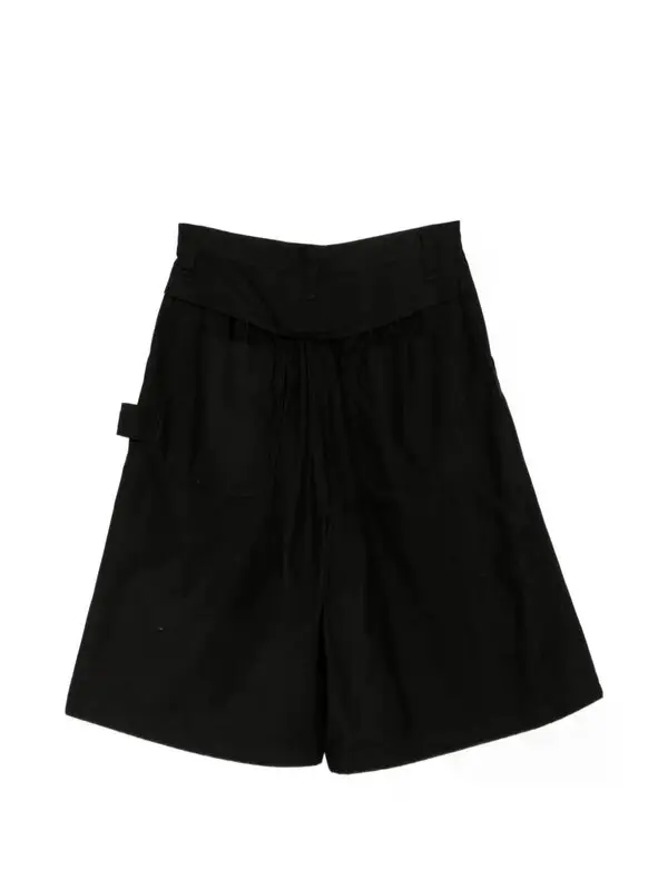 Yohji Yamamoto Wide-leg Shorts With Hammer Loop