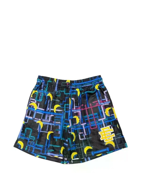 ERIC EMANUEL Moon-print Track Shorts