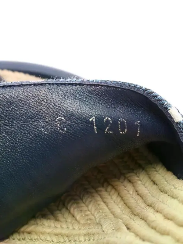 LOUIS VUITTON 2021 Maia Monogram Denim Wedge Espadrilles