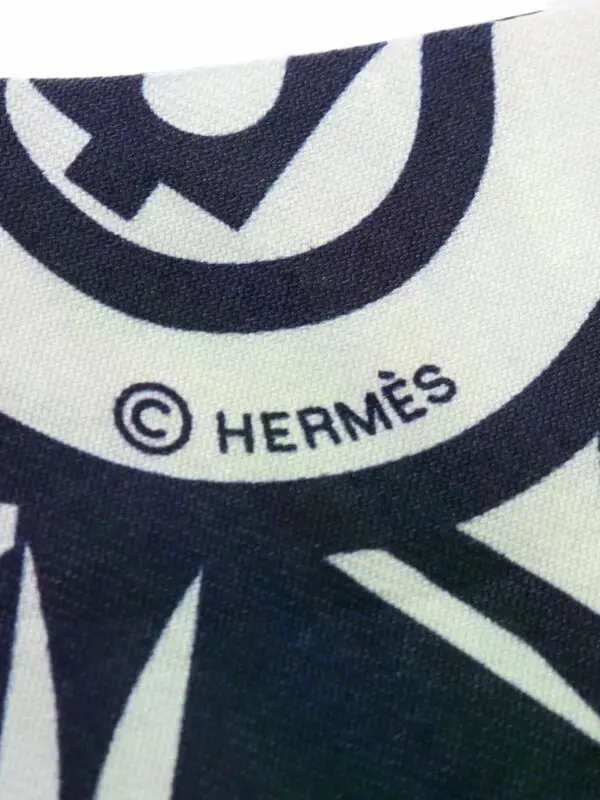 Hermès 2010s Washington's Carriage Twilly Ribbon Scarf