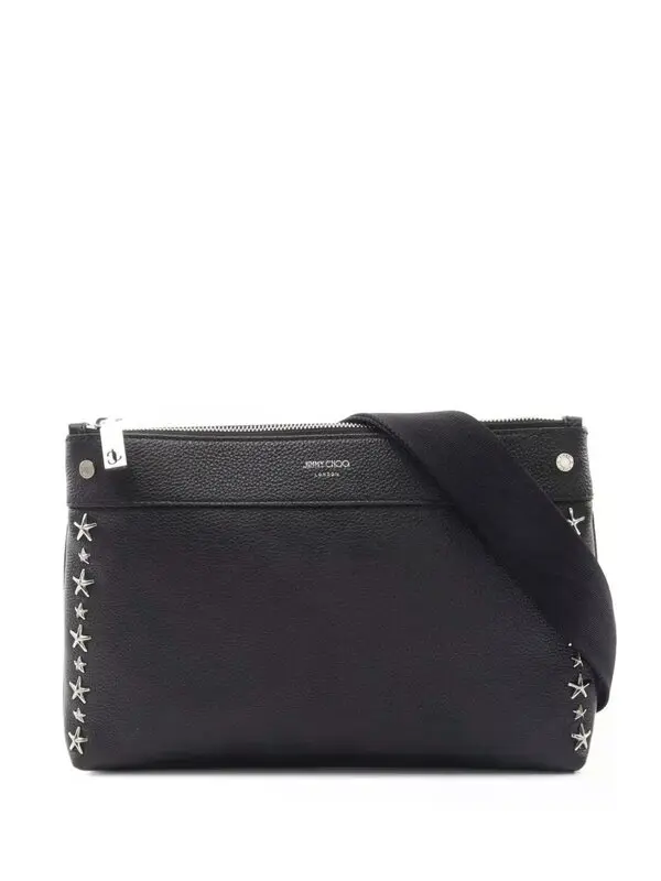 JIMMY CHOO Star Studded Shoulder Bag - Black