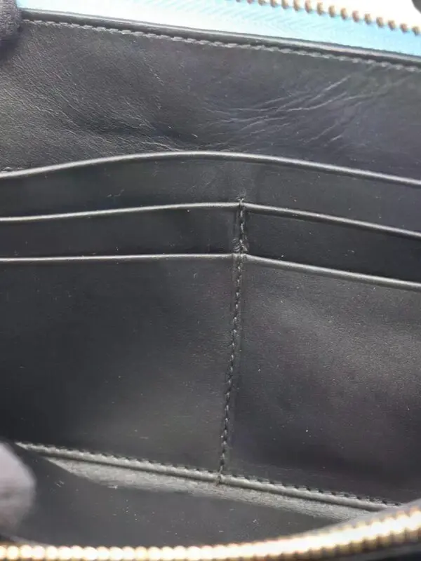 Loewe 2010s Linen Zip-around Wallet