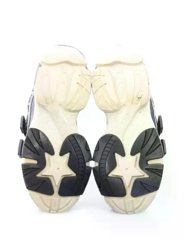 Dior D-wander Oblique Canvas & Suede Sneakers