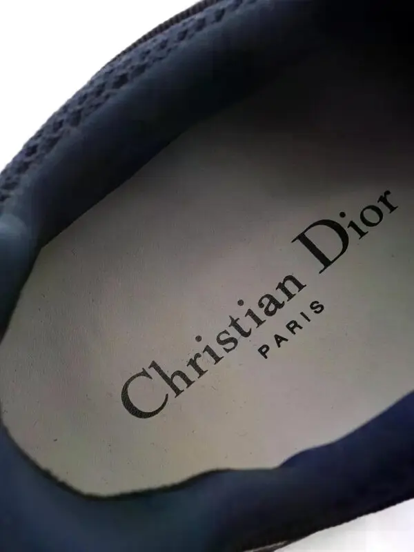 Dior D-wander Oblique Canvas & Suede Sneakers