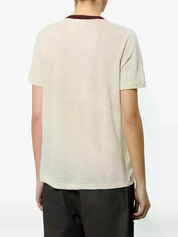 MARANT ETOILE Printed Linen T-shirt