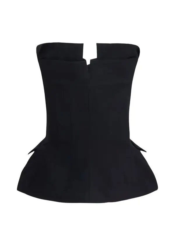 Magda Butrym Off-shoulder Peplum Blouse