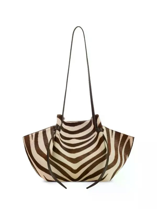 Yuzefi Mochi Zebra-print Shoulder Bag - Brown