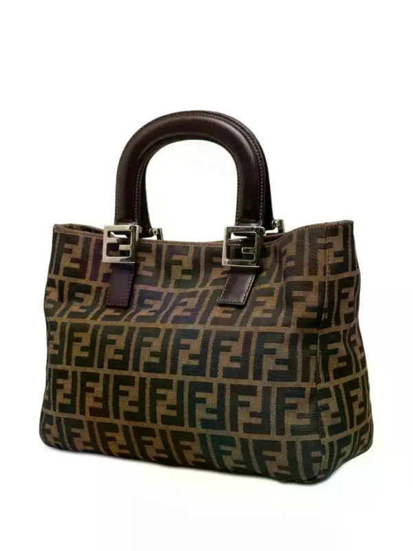 Fendi Zucca Canvas Twins Tote Bag