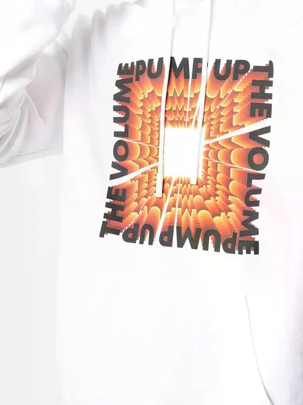 COUNTY OF MILAN Cotton Slogan Print Hoodie