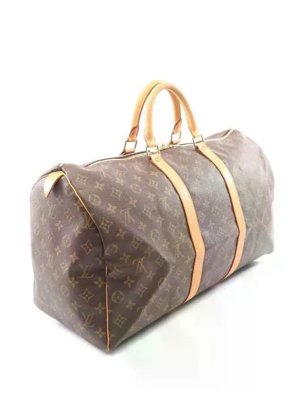 LOUIS VUITTON 2011 Monogram Keepall 50 Travel Bag - Brown